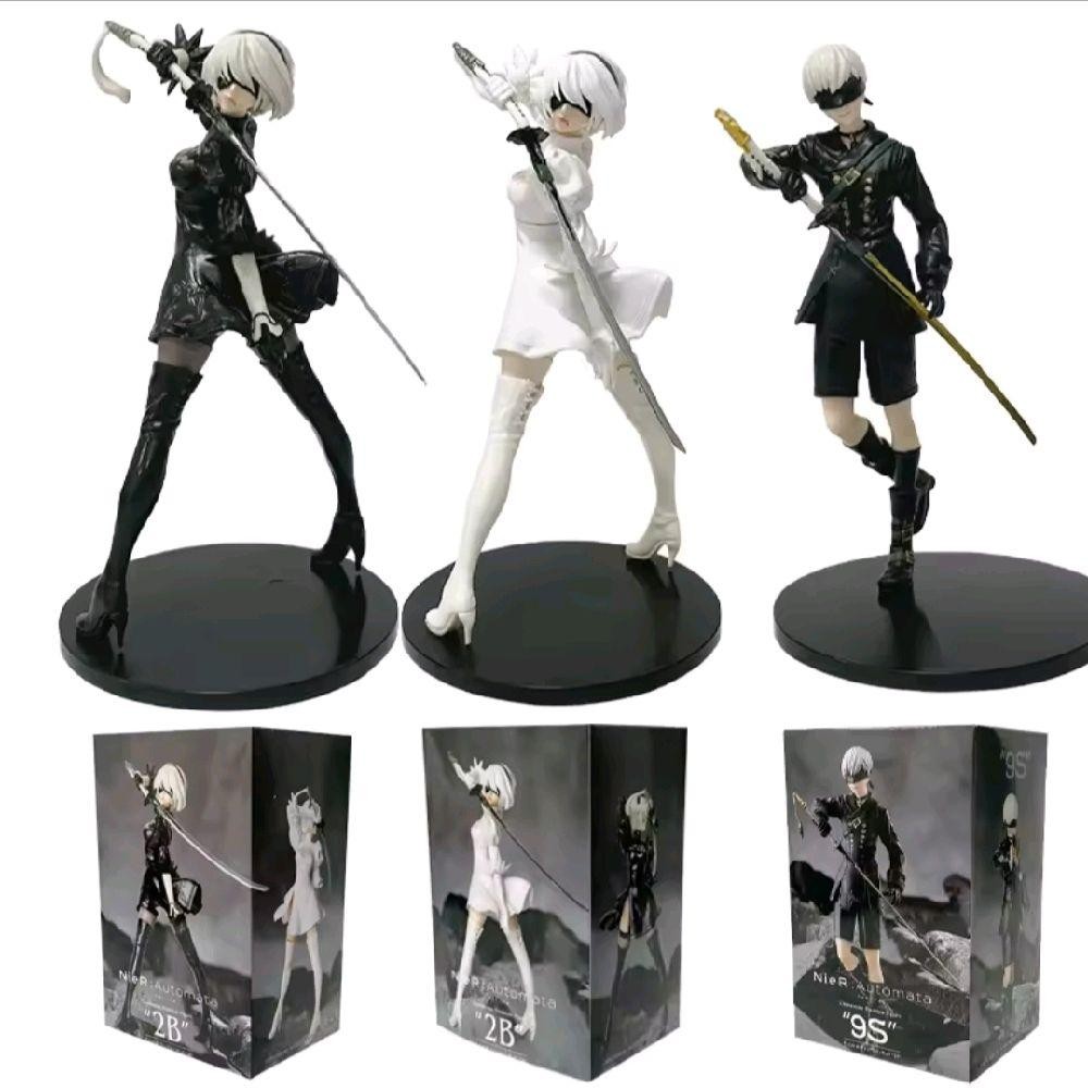 Jual action figure anime nier automata yorha model berdiri 17cm 2B ...
