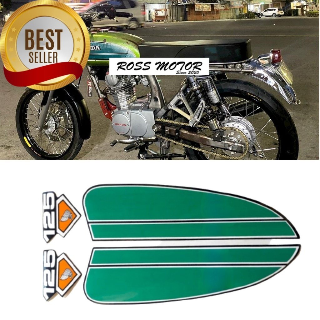 Jual COD - Striping Stiker Polet list motor honda cb 125 CB125 jadul ...