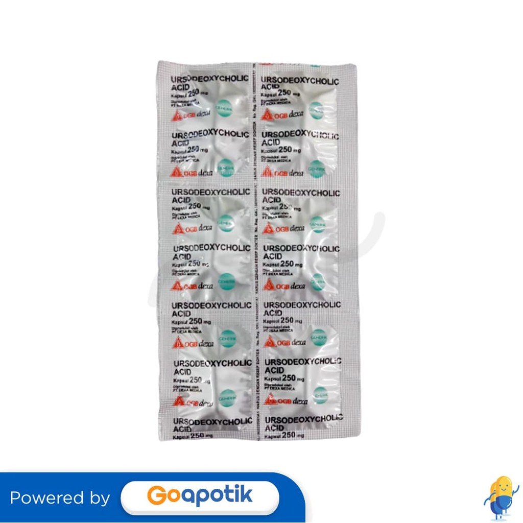 Jual Ursodeoxycholic Acid Ogb Dexa Medica 250 Mg Strip 6 Kapsul / Empedu | Shopee Indonesia