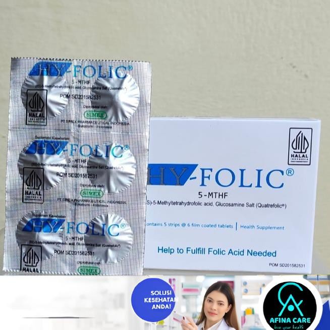 Jual ready- Hy-Folic / Hy Folic Asam Folat Box Isi 30 Tablet - Hy Folic ...