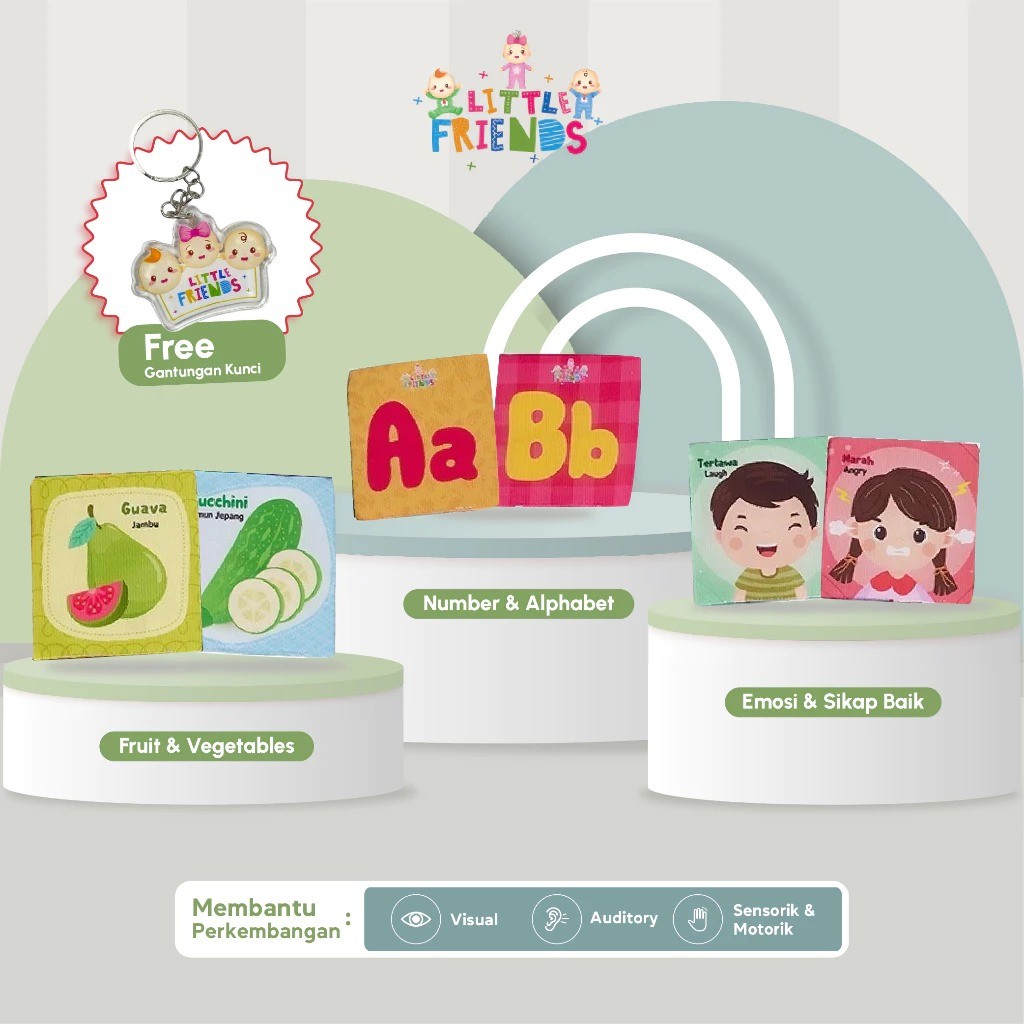 Jual Little Friends Flashcard Emosi & Sikap Baik - Kartu Edukasi Anak ...