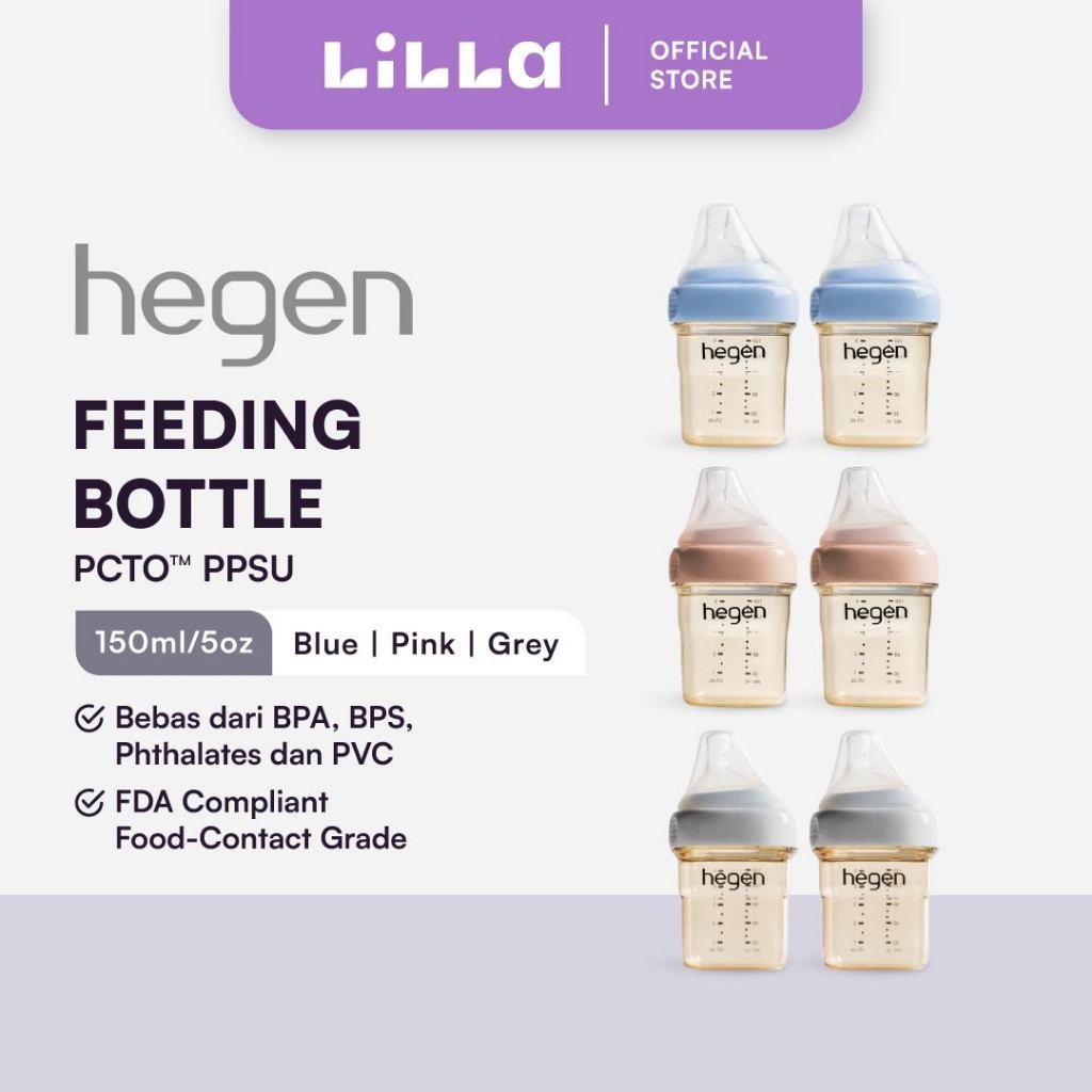 Jual HEGEN PCTO 150ml/5oz Feeding Bottle PPSU (2-pack) | Shopee Indonesia
