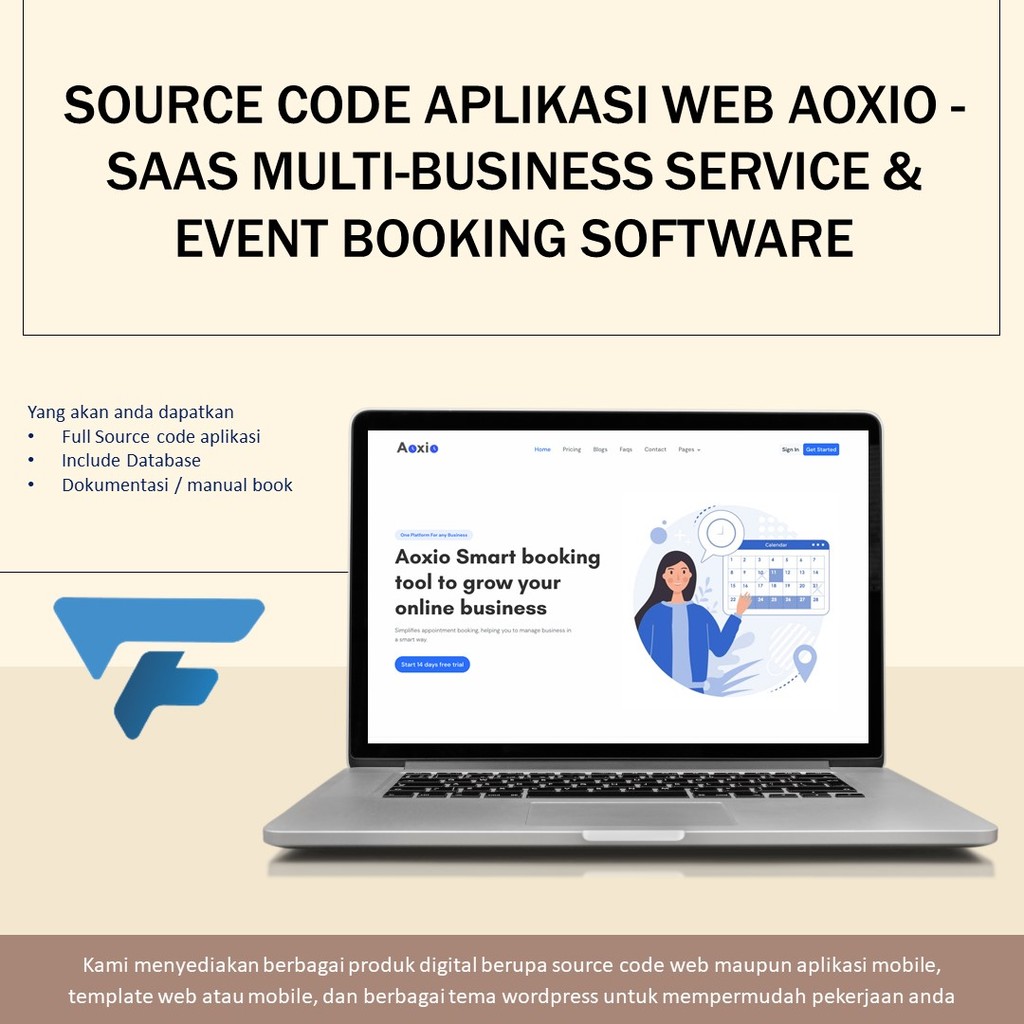 Jual SOURCE CODE APLIKASI WEB AOXIO - SAAS MULTI-BUSINESS SERVICE & EVENT BOOKING SOFTWARE ...