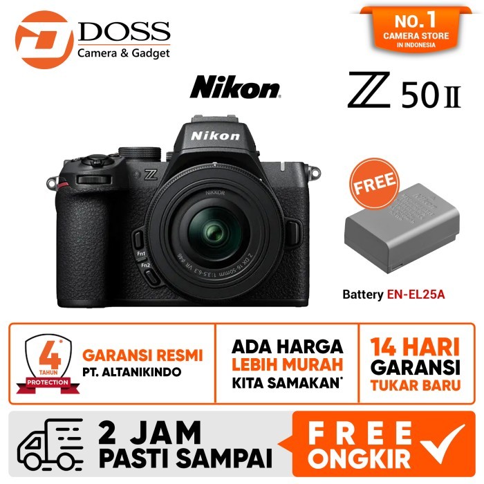 Jual Nikon Z50 II Kit 16-50mm Mirrorless Camera Nikon Z50 Mark II Nikon ...