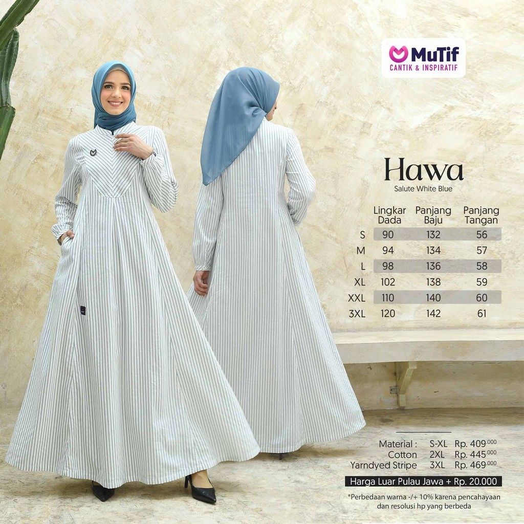 Jual Baju Muslim Couple Gamis Mutif Hawa (couple Hawa) by Mutif ...