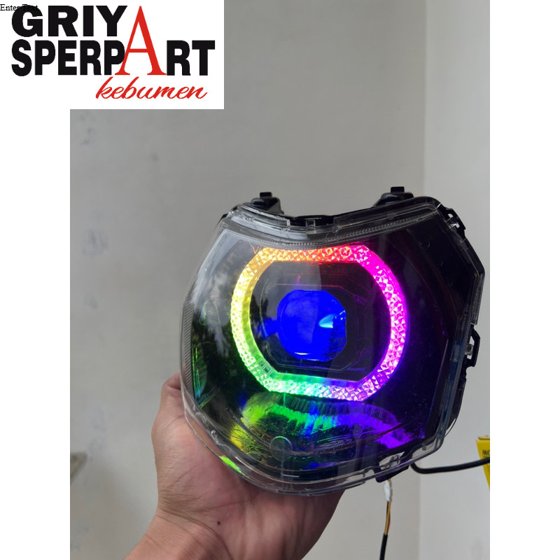 Jual Lampu depan Vega force fi injeksi costome biled billed matrix x1 ...