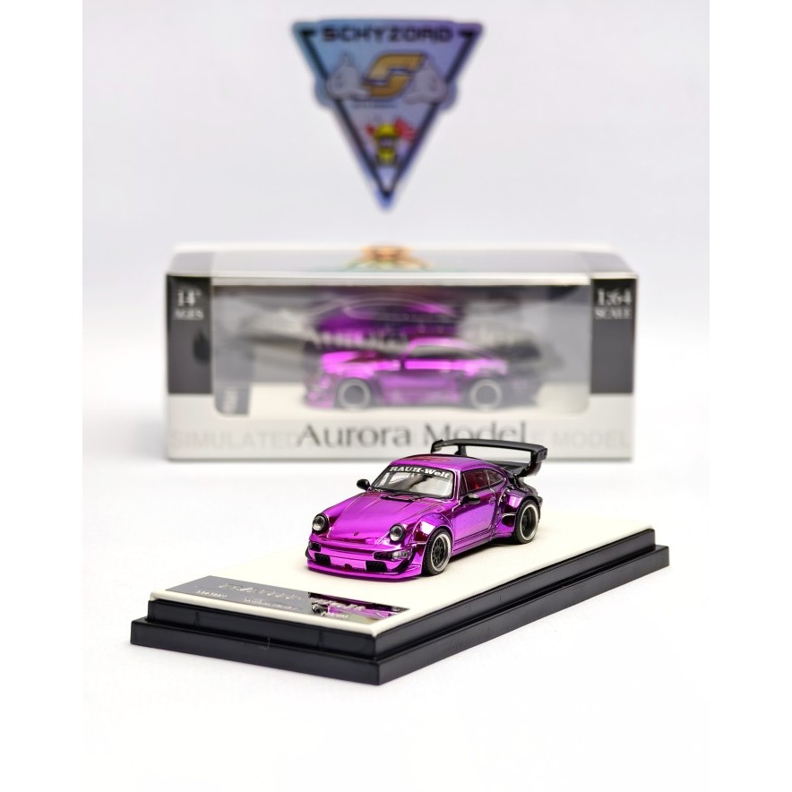 Jual Aurora Model Porsche RWB 964 GT Wing Limited Edition Purple Black ...