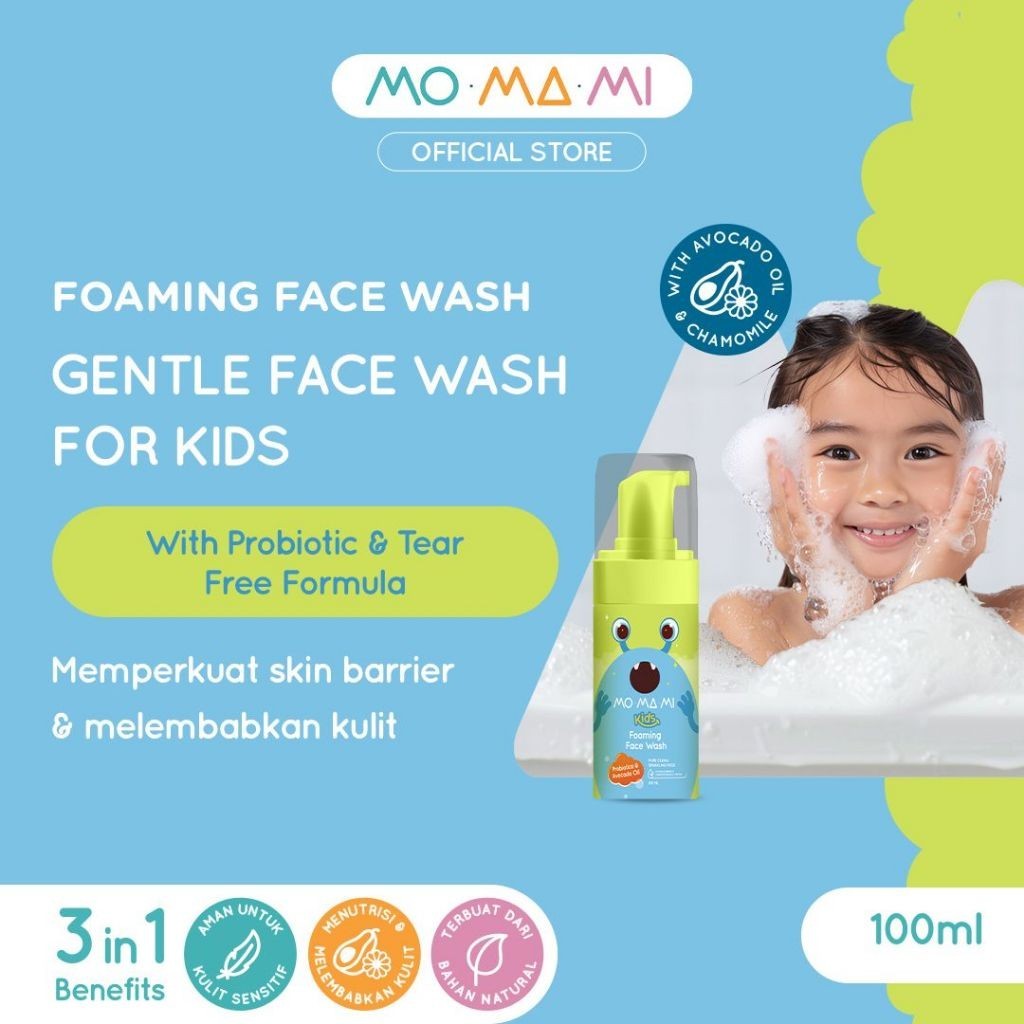Jual Momami Kids Foaming Face Wash | Sabun Muka Anak 100ml | Shopee ...