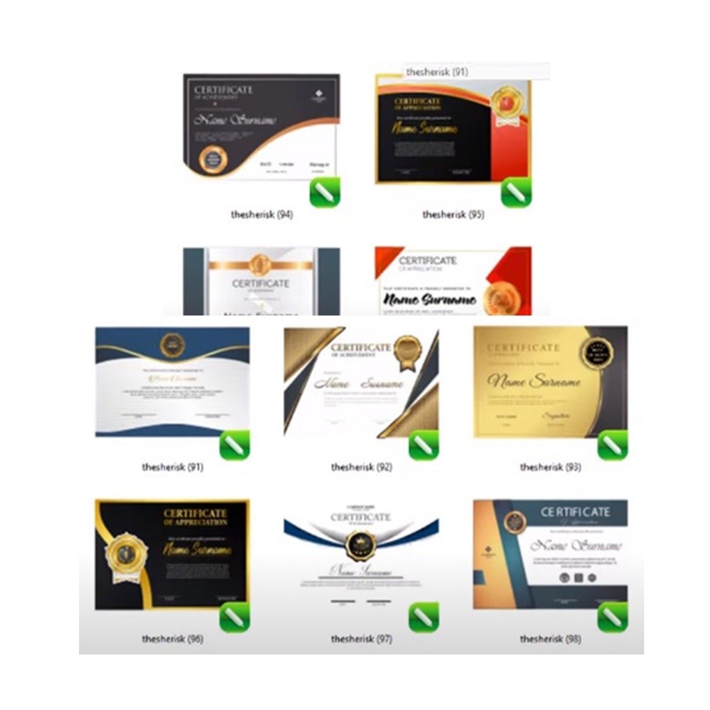 Jual 500+ Template CDR Piagam Penghargaan Sertifikat Certificate ...
