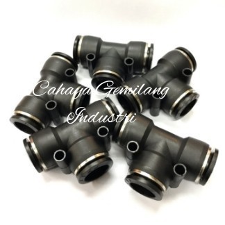 Jual Fiting Pneumatic Tee Selang 6-6-6mm | Shopee Indonesia