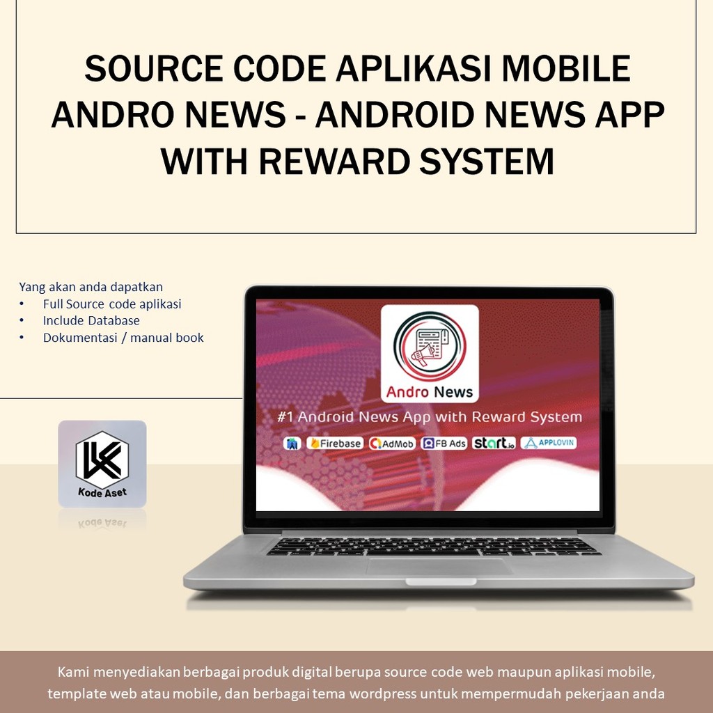 Jual SOURCE CODE APLIKASI MOBILE ANDRO NEWS - ANDROID NEWS APP WITH REWARD SYSTEM | Shopee Indonesia
