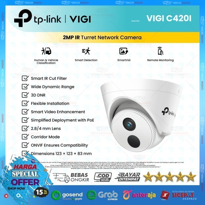 Jual TP-Link VIGI C4 Series 2MP / 3MP / 4MP / 5MP | CCTV Full Color Two ...