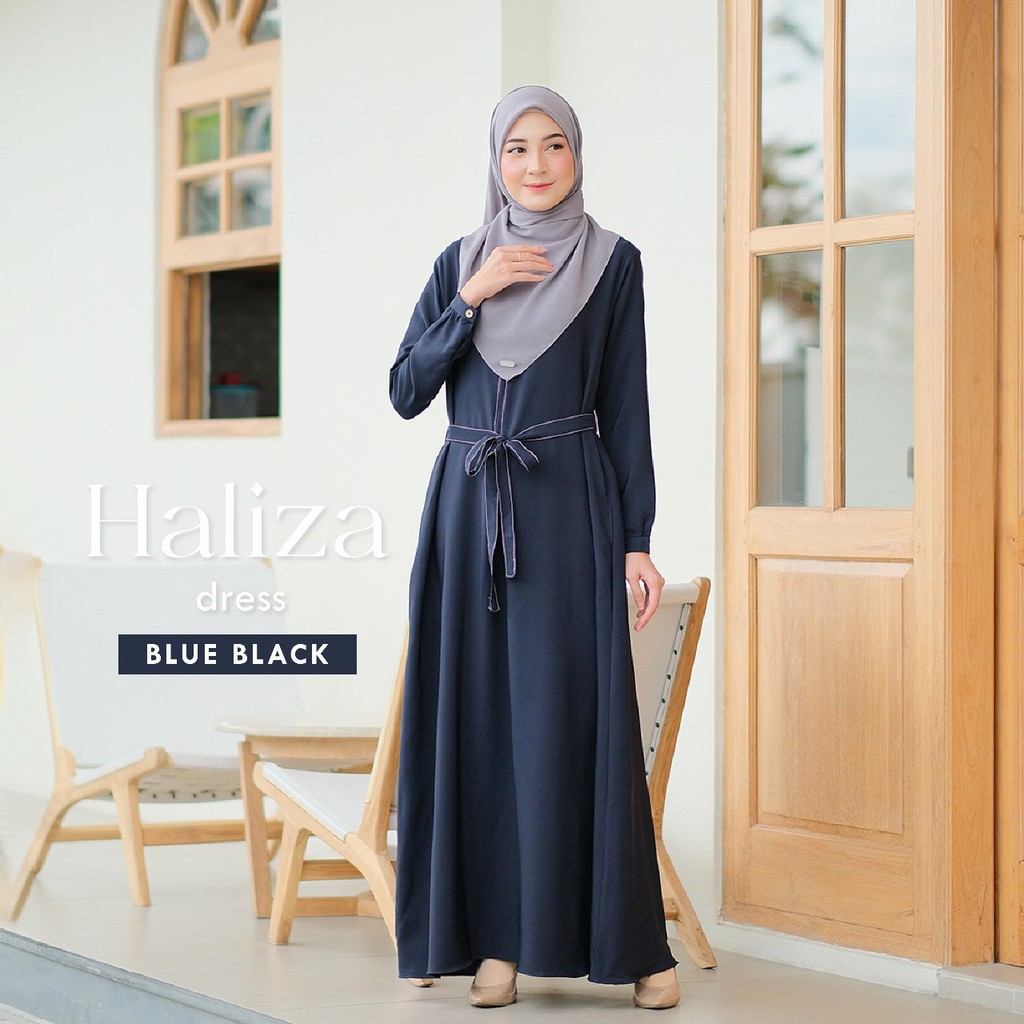 Jual GAMIS DEWASA Haliza Dress dengan potongan aksen “Silhoutte A-Line” dengan warna pilihan ...