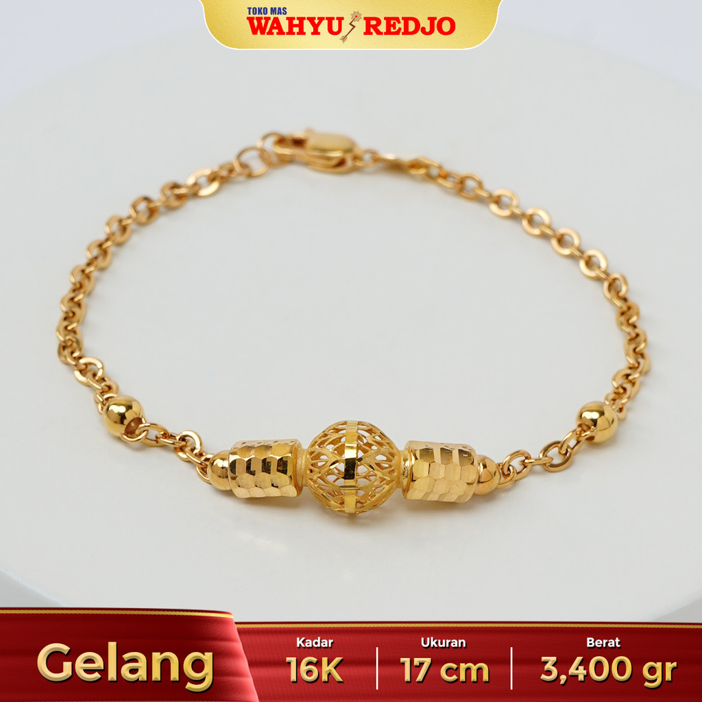 Jual GELANG EMAS 16K WAHYU REDJO GL-16K 25921547PMR | Shopee Indonesia
