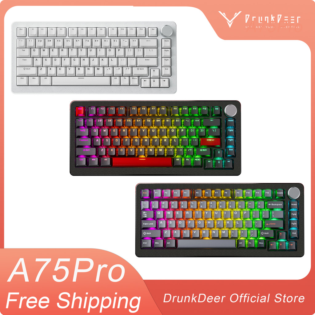 Jual DrunkDeer A75 Pro Silent Magnetic Switch Gaming Keyboard, Rapid ...