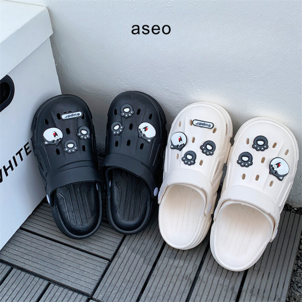 Jual Aseo Sandal Pria Wanita Kodok Clog Terbaru Baim Anti Slip Karet ...