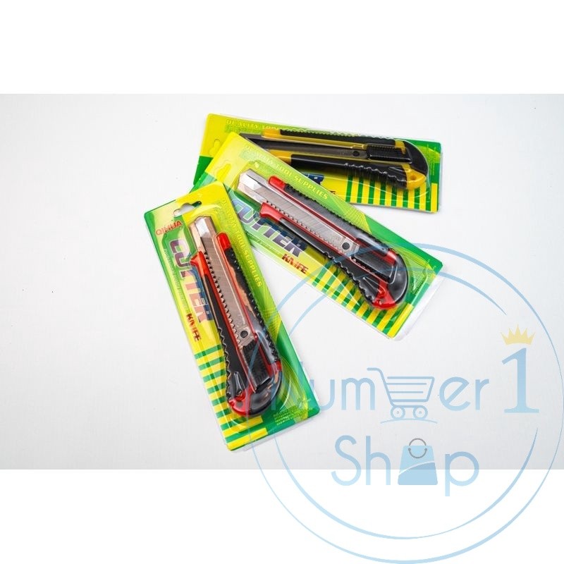 Jual Cutter Besar L-500 Pisau Cutter Besar Warna | Shopee Indonesia