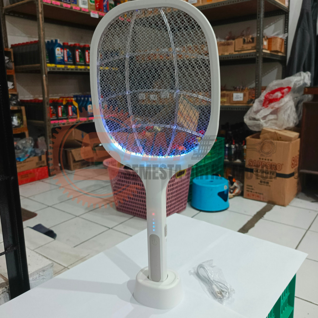 Jual Kenmaster Raket Listrik Nyamuk Lalat Serangga KM-108 Electric ...