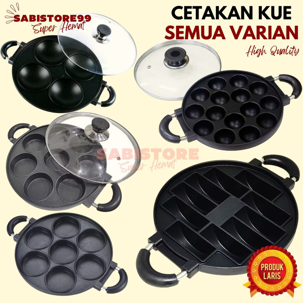 Jual CETAKAN KUE ANTI LENGKET LENGKAP / Cetakan Pukis, Cetakan Takoyaki ...