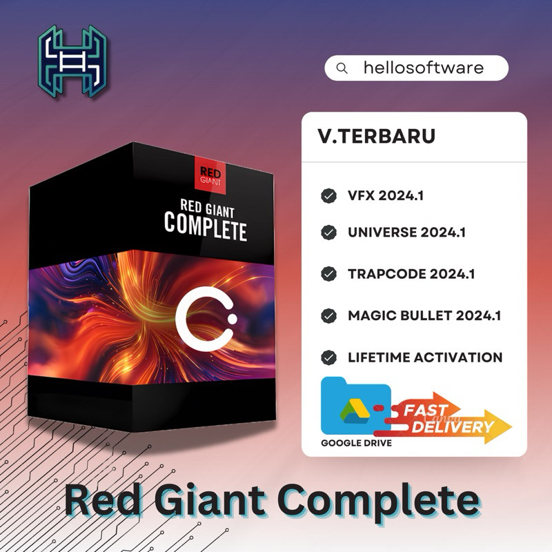 Jual (WIN/MAC) Red Giant Complete 2024 - Magic Bullet Trapcode Suite Universe VFX Suite Full ...