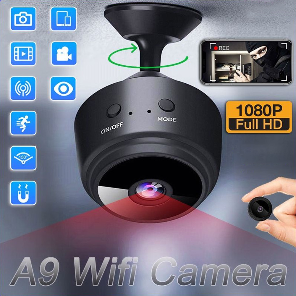 Jual Universal A9 Mini Camera Wifi HD 1080P SPY Wireless Smart Network ...