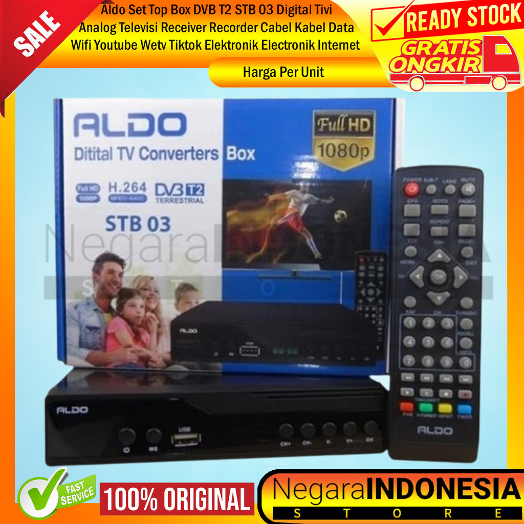 Jual Aldo Set Top Box DVB T2 STB 03 Digital Penerima Sinyal Tipi Tivi ...