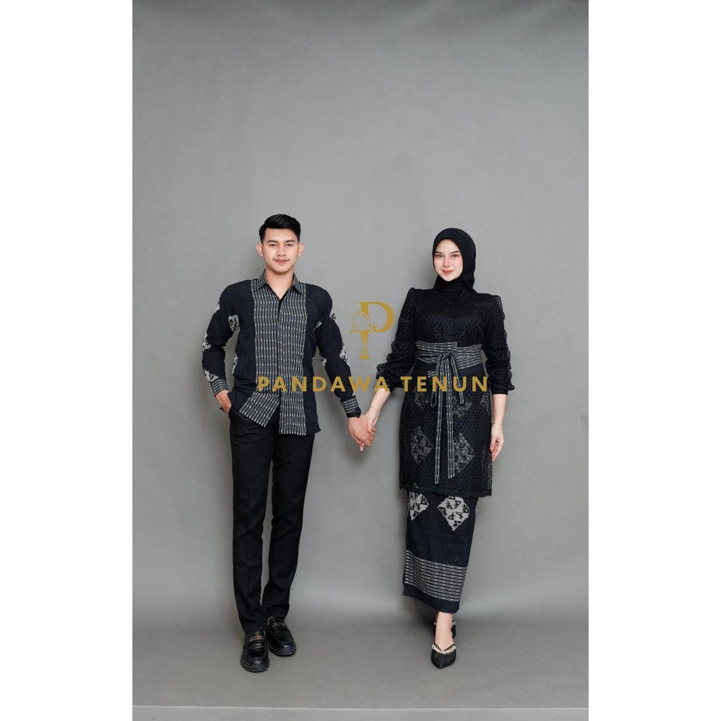 Jual Pandawa Bajun tenun ( Larissa Tenun Couple BLACK ) | Shopee Indonesia