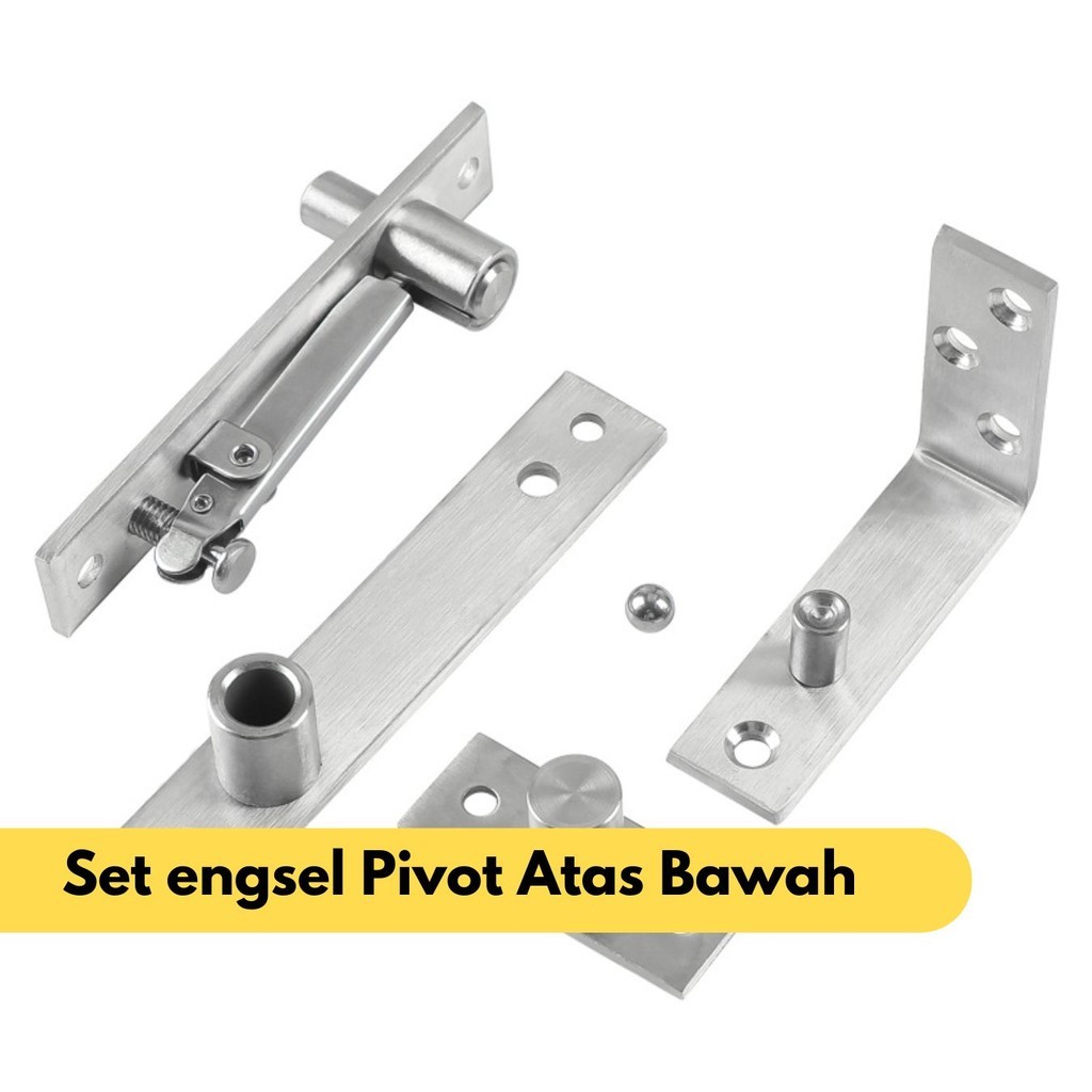 Jual Engsel Pivot Atas Bawah Set Engsel Pintu Ayun Steel Lantai Kayu ...