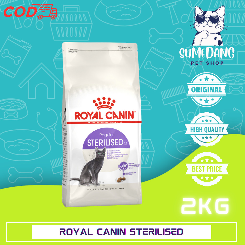Jual ROYAL CANIN STERILISED 37 2KG | Shopee Indonesia