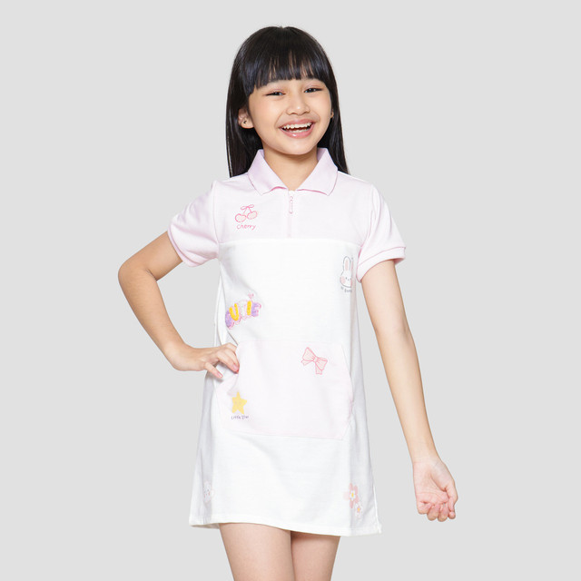 Jual Little M Aplikasi Sebar Bunny Midi Dress Anak Perempuan 121504435 ...