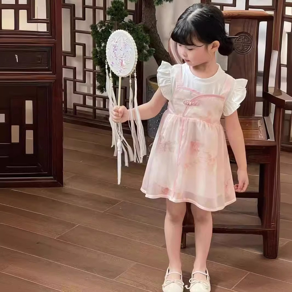 Jual Haasya Kids Gaun Gadis 1-3 Tahun Musim Panas Rok Putri Anak Baru ...