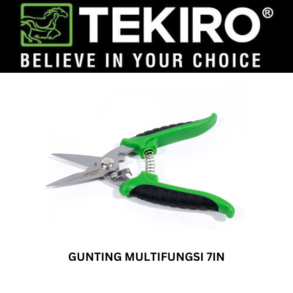 Jual TEKIRO GUNTING MULTIFUNGSI 7" / GUNTING SENG PLAT HOLO BAJA RINGAN ...