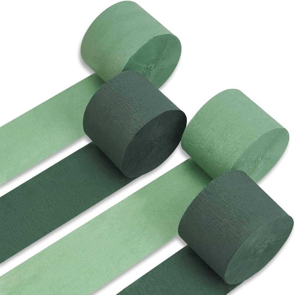Jual 4.5cm * 25meter Crepe Paper Streamers 4 Rolls 328ft, Pack of ...