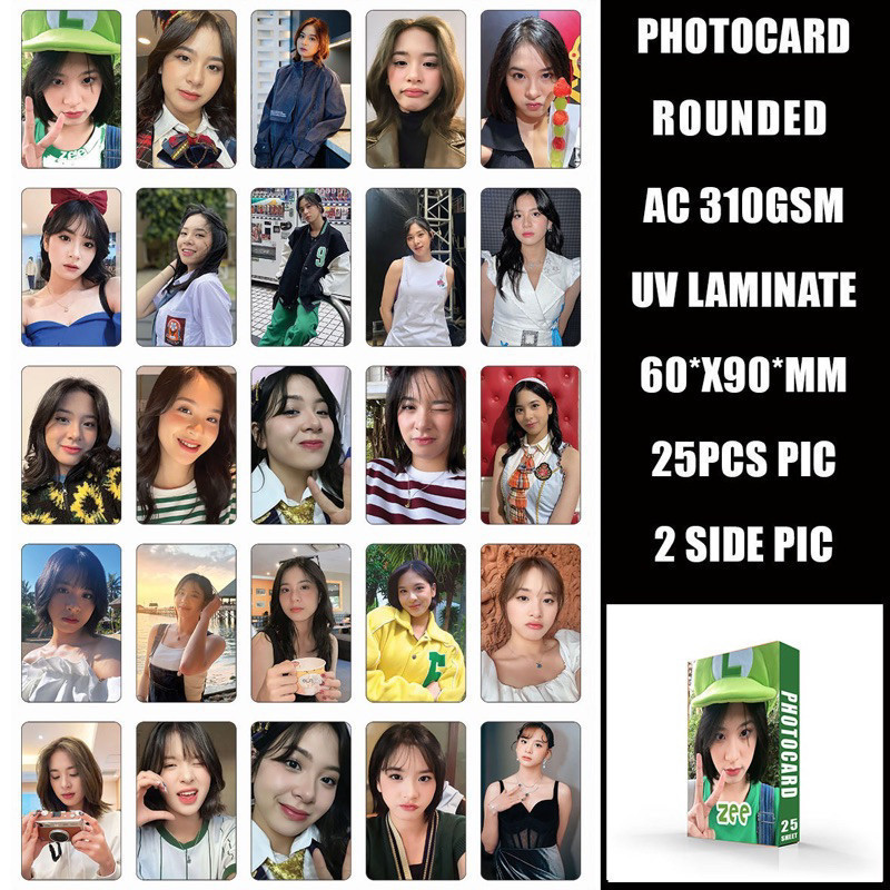 Jual Photocard adel jkt48 1 set isi 25 pcs Zee Freya think donut fotocard | Shopee Indonesia