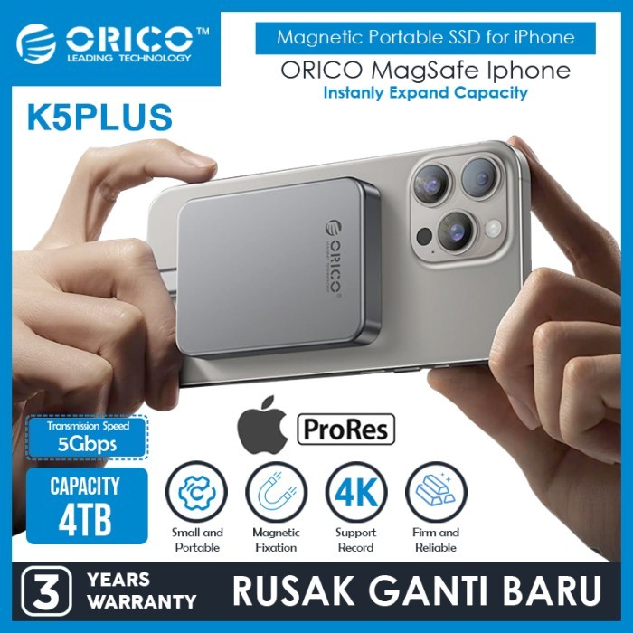Jual ORICO Magnetic Portable SSD External Type C 5Gbps Direct External ...
