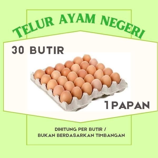 Jual TELUR AYAM NEGERI PER 30 BUTIR ATAU 1 PAPAN | Shopee Indonesia
