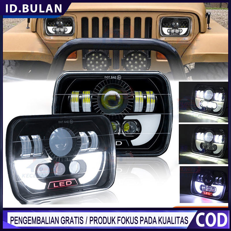 Jual Lampu Led Depan Variasi Kotak LED 7x5 Inch Ori Import Dus Hitam ...