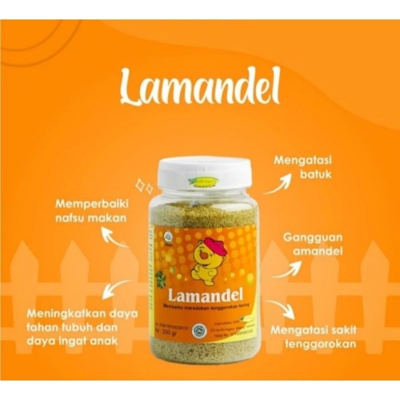 Jual LAMANDEL 200 GRAM ( KEMASAN BOTOL / TOPLES ) OBAT AMANDEL | Shopee ...