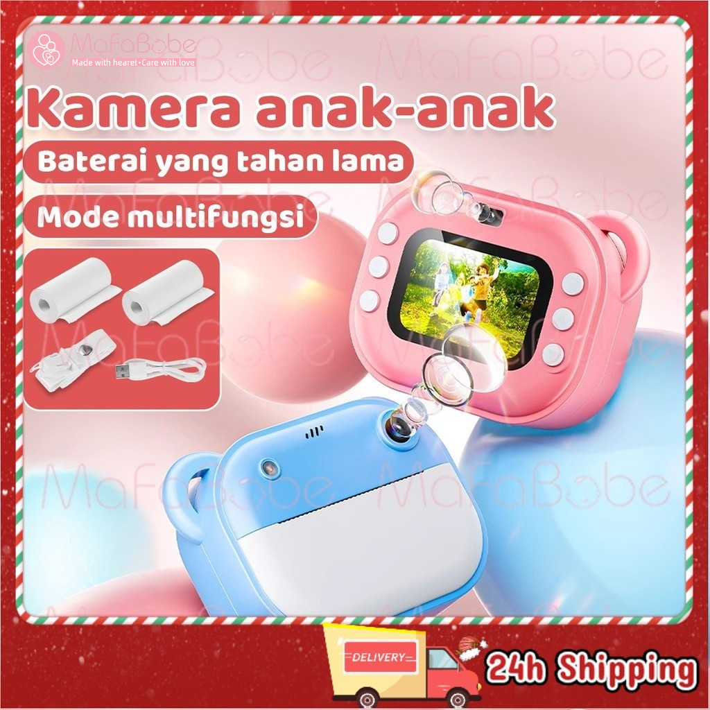 Jual Kamera Anak Mini Instant Print Dual Camera Resolusi 12 MP Layar ...