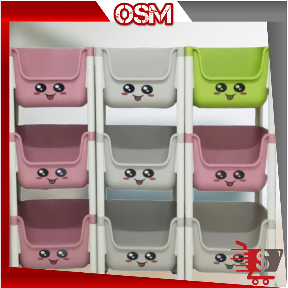 Jual Online Shopping Mall - H6510 Rak Storage 3 Tingkat Serbaguna / Rak ...