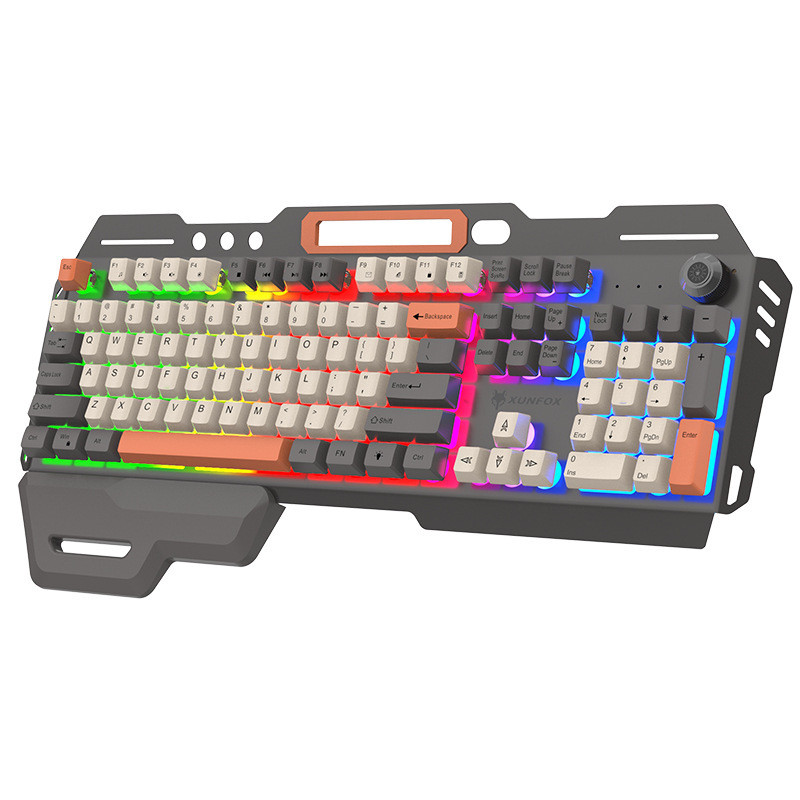 Jual Gaming Keyboard 100% Layout Mechanical Feel 104 Key Spanish ...