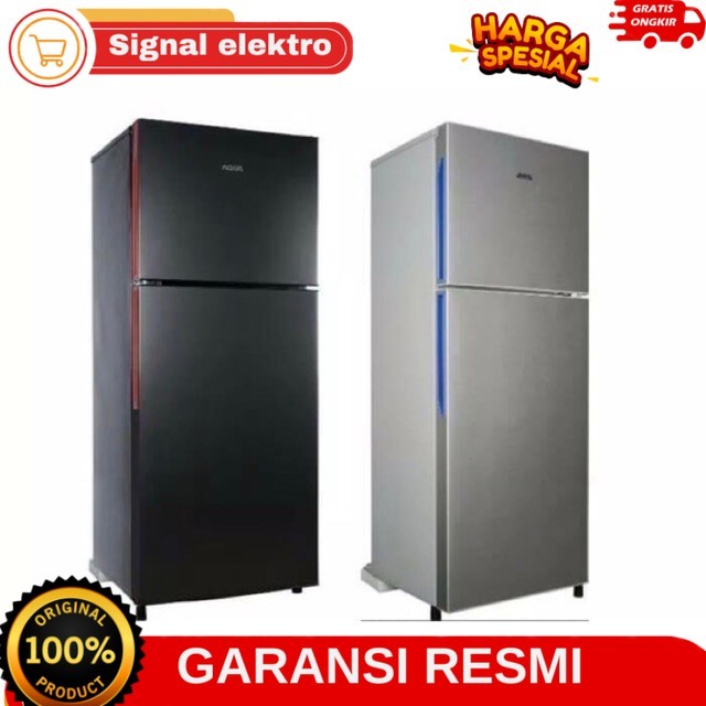 Jual Kulkas 2 Pintu AQUA Sanyo AQR D251 Low Watt Rak Templed Glass Tanpa Bunga Es GARANSI RESMI ...