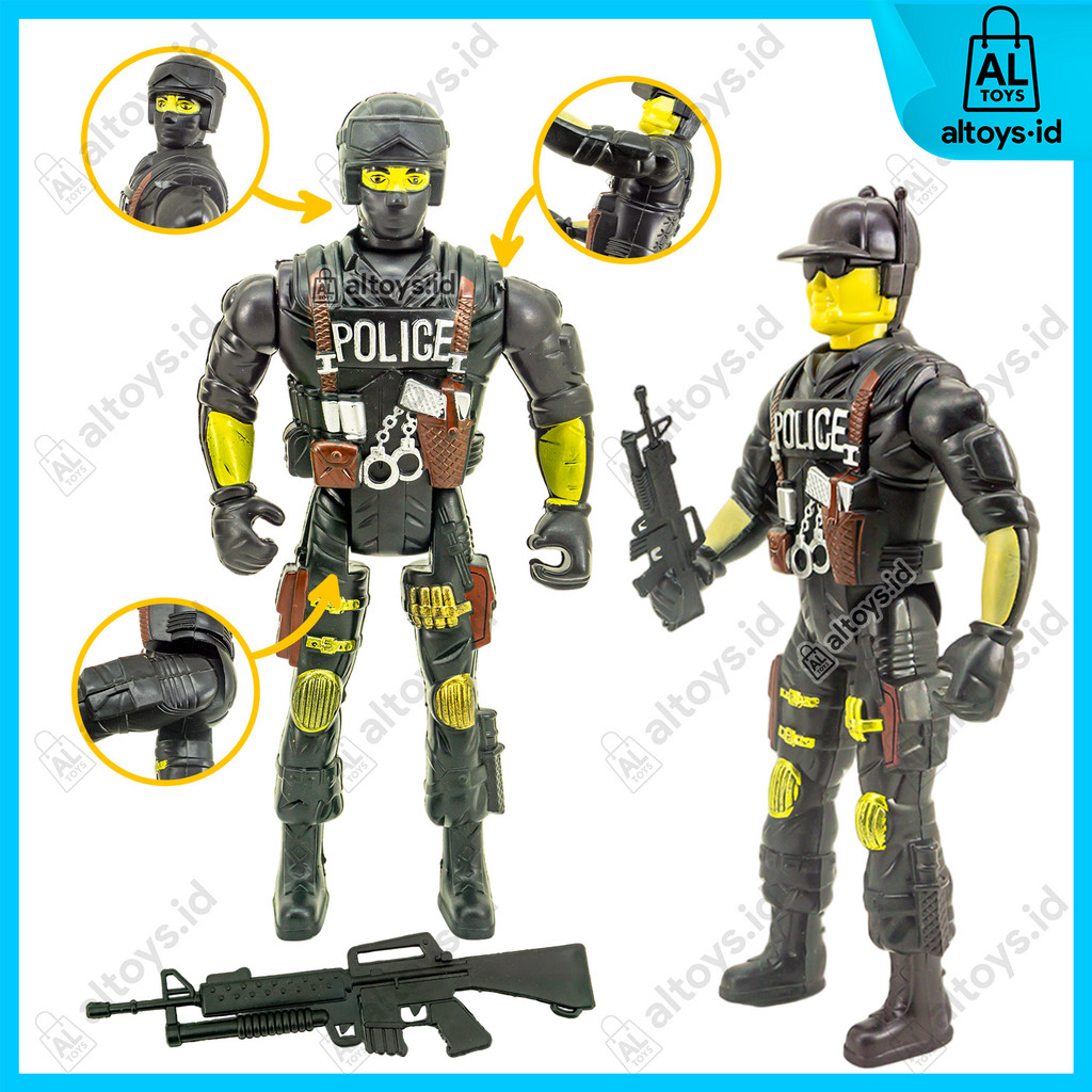Jual Special Police Action Figure Mainan Polisi Militer Keren dengan ...
