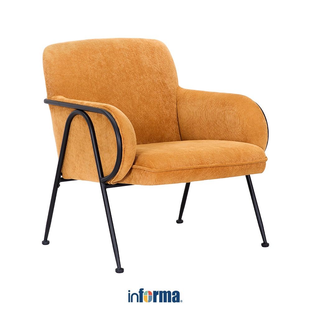 Jual Informa Yolke Kursi Lounge - Kuning Mustard Kursi Minimalis ...