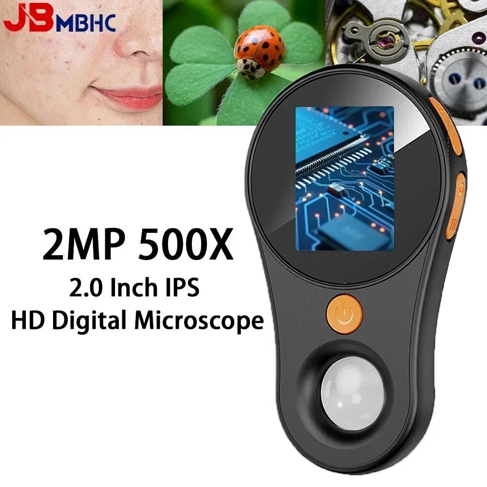 Jual PREORDER 2.0" HD Digital Microscope Skin Analyzer 500X 1080P Skin ...