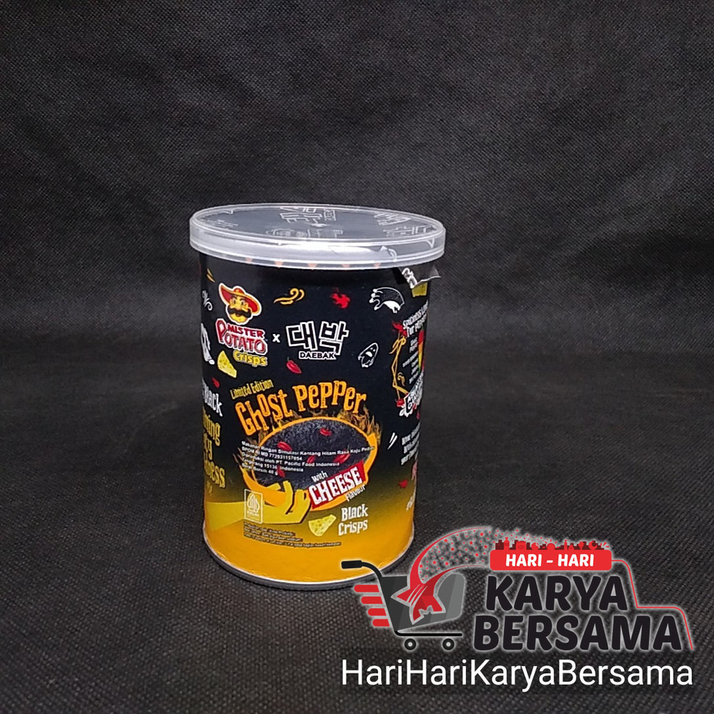 Jual MAKANAN RINGAN MISTER POTATO CRISPS GHOST PEPPER BLACK CHEESE ...