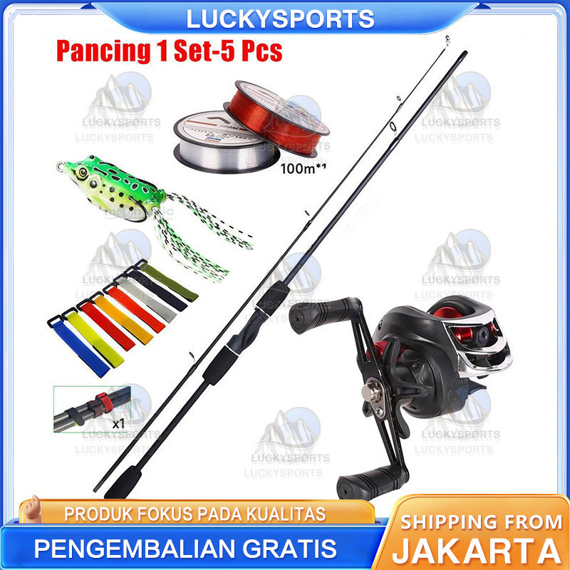 Jual [LUCKY SPORTS]Set Alat Pancing Murah Pancing 1 Set Murah Dan Kuat ...