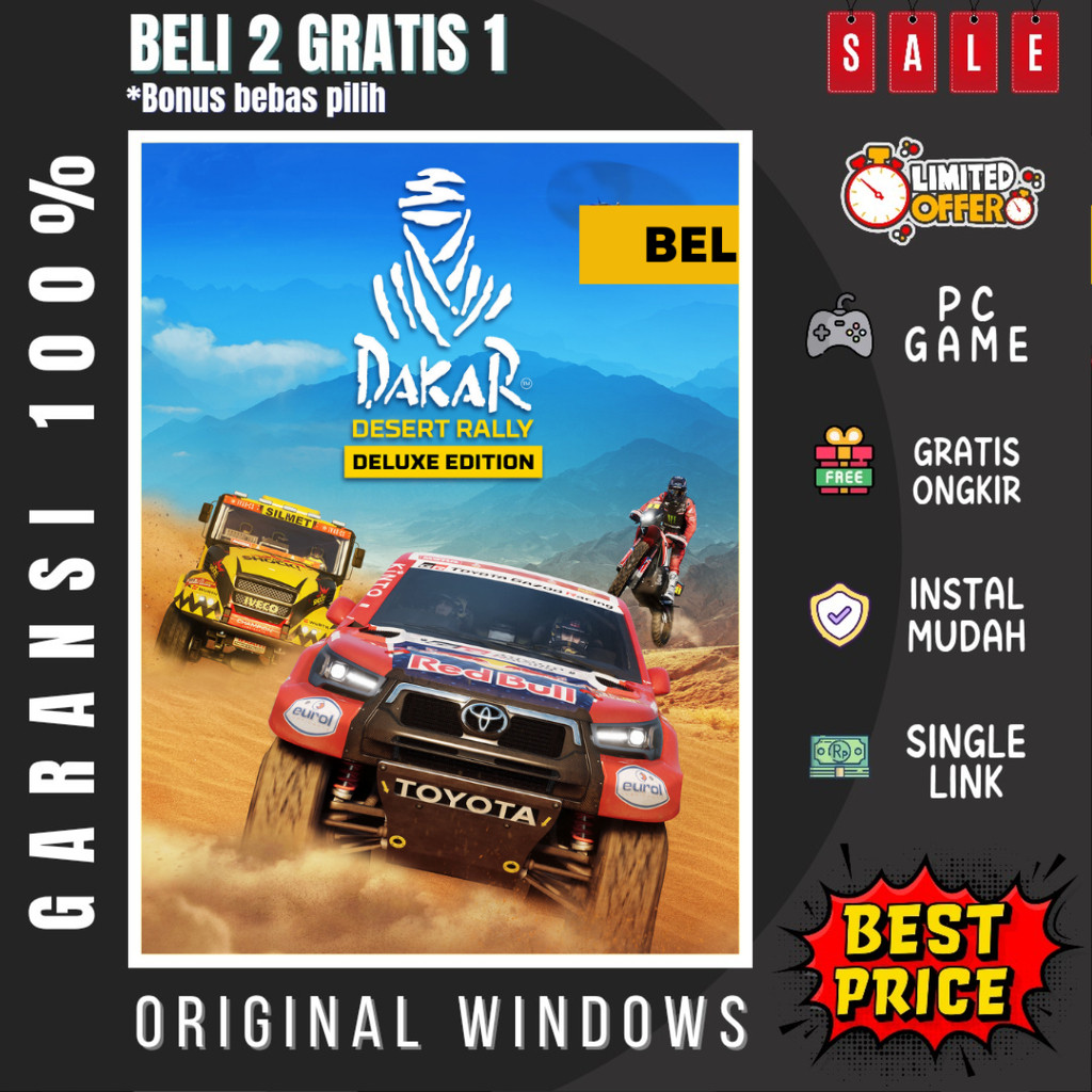 Jual DAKAR DESERT RALLY DELUXE EDITION - GAME PC - GAME LAPTOP - PC ...