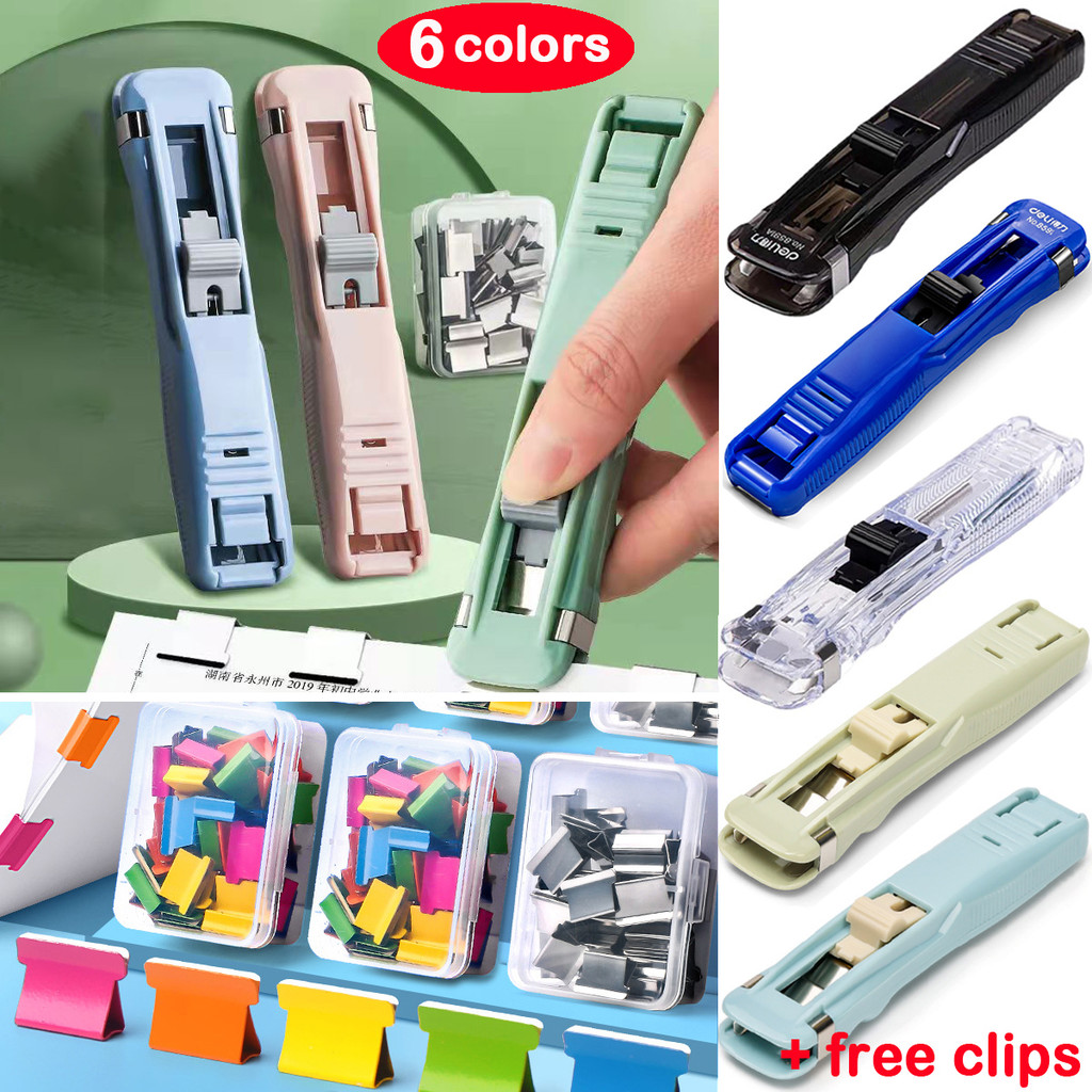 Jual 50pcs Paper Pusher Clips Set Binder Clips Paper Clamps for Office ...