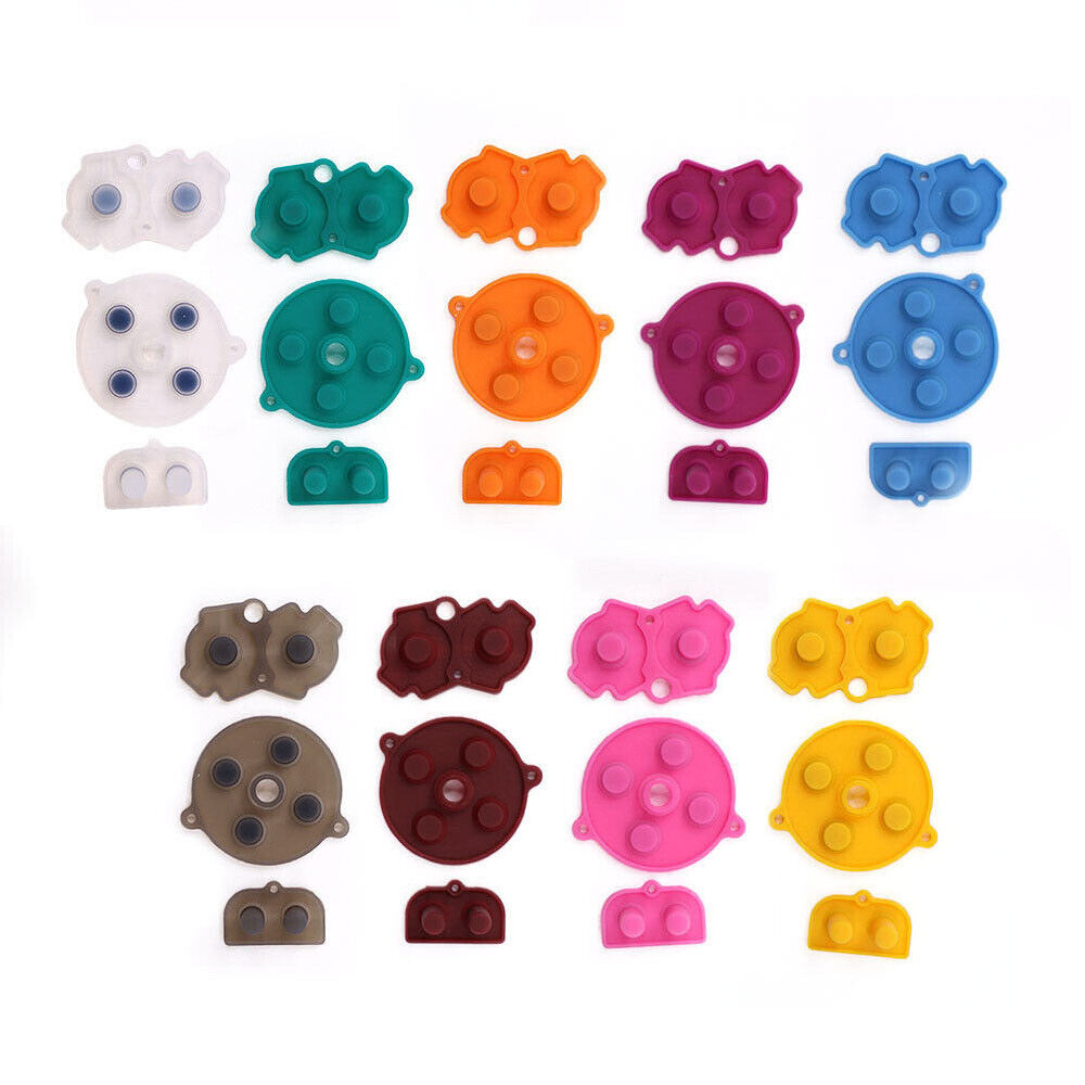 Jual Colorful GBA Rubber Buttons Conductive Silicone A-B D-pad Start ...
